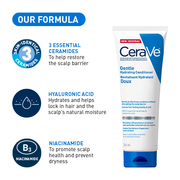 Gentle Hydrating Conditioner - 3 Ceramides + HA - CeraVe