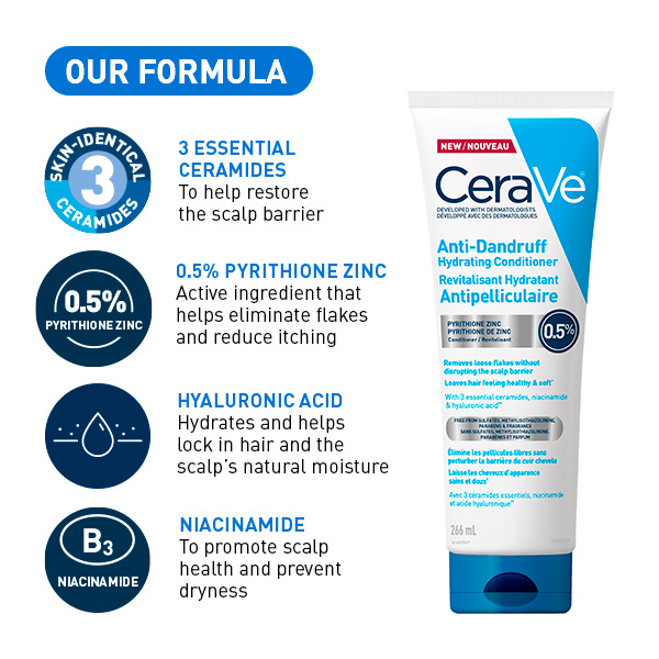 Anti-Dandruff Hydrating Conditioner - All Hair Types - CeraVe