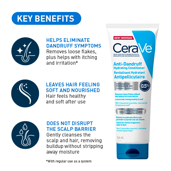 Anti-Dandruff Hydrating Conditioner - All Hair Types - CeraVe