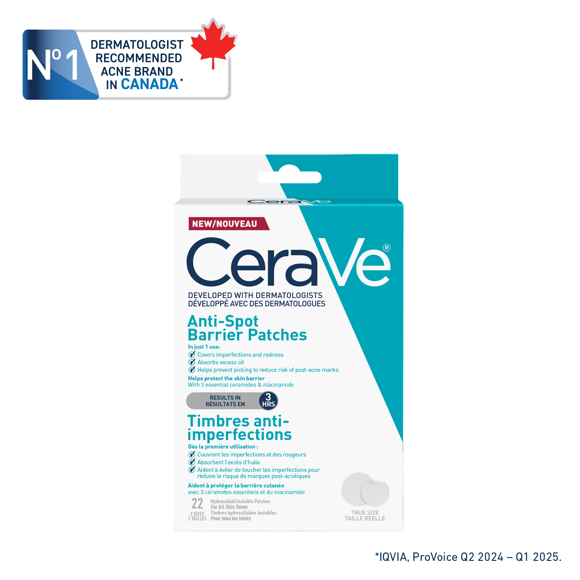 Anti-Spot Barrier Patches - Visible Results in 3HRS - CeraVe