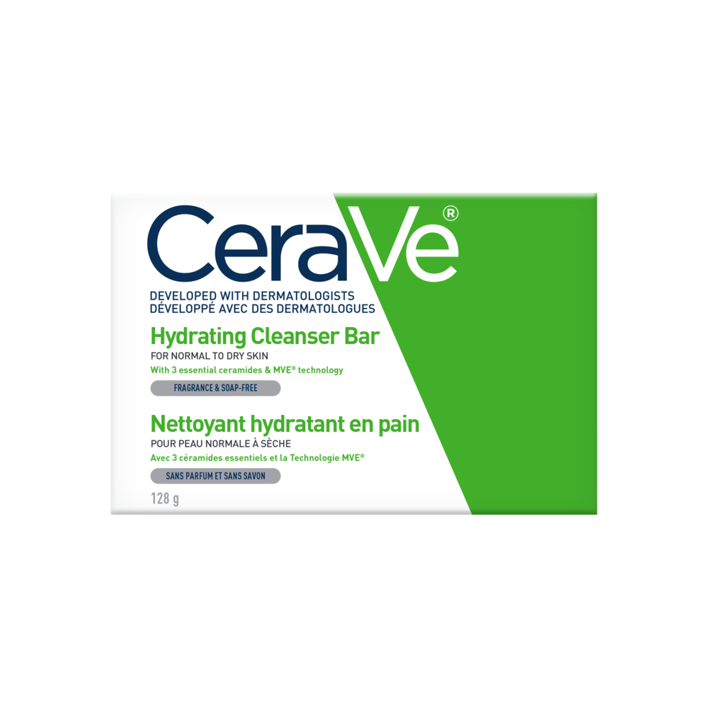 Hydrating Mild Soap-Free Cleanser Bar for Soft & Smooth Skin | CeraVe