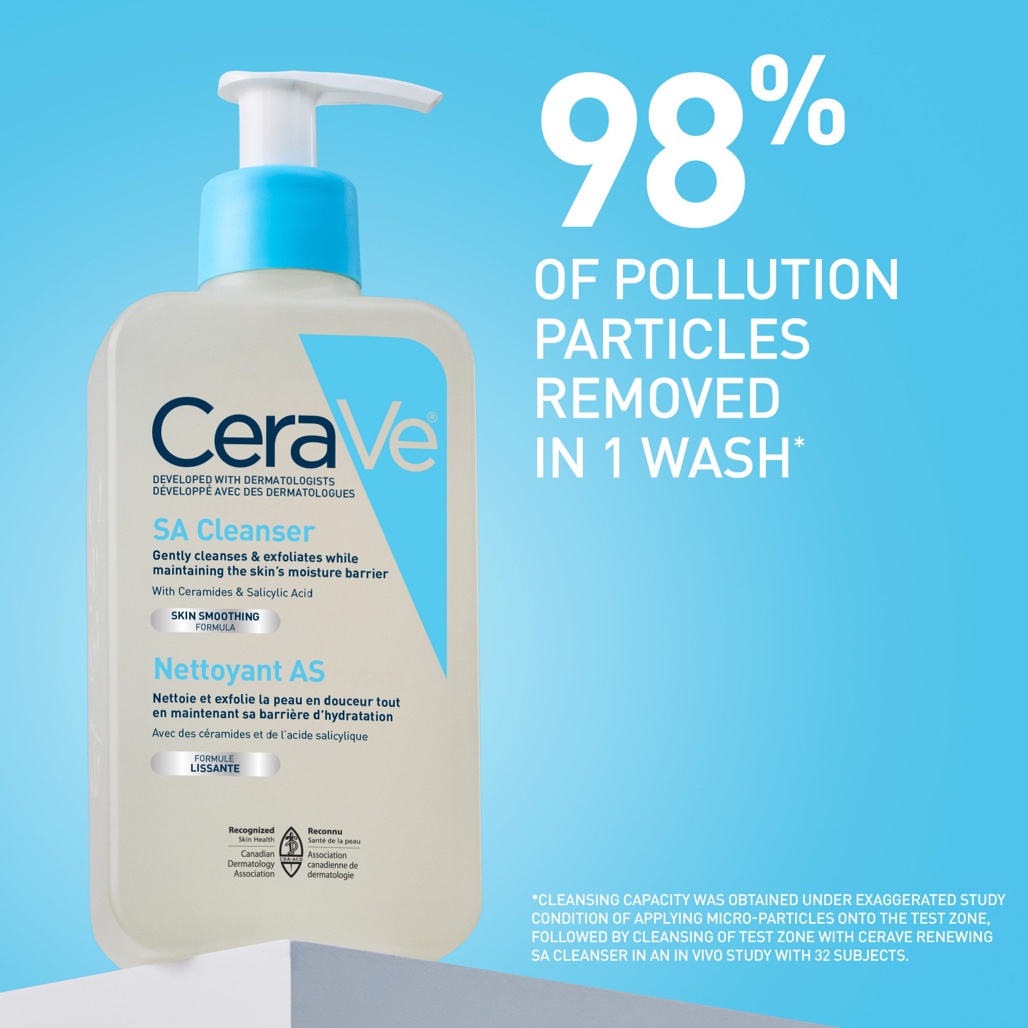 SA Cleanser: Smooth skin instantly | Sensitive Skin | CeraVe Canada