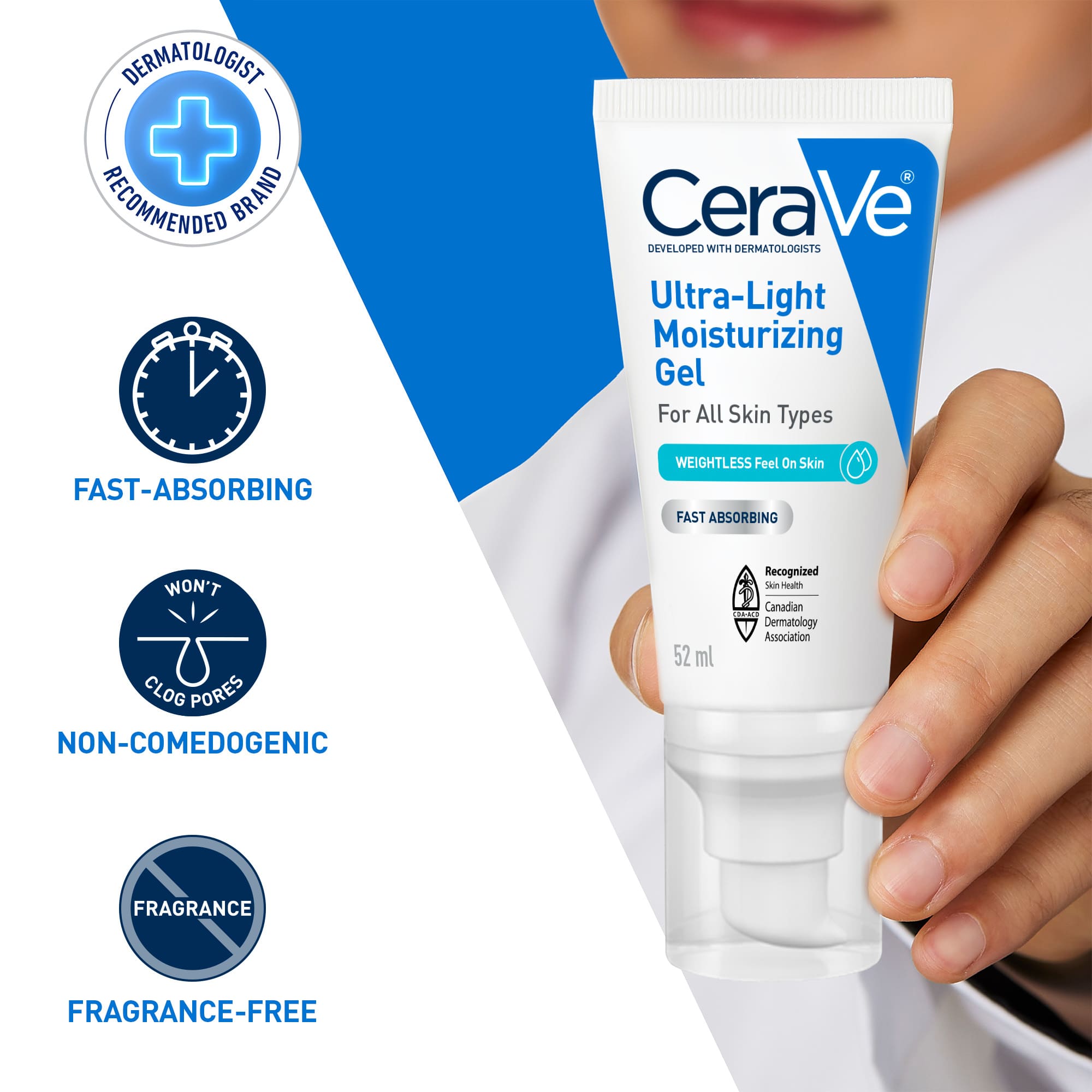 Ultra-Light Moisturizing Gel with Hyaluronic Acid - CeraVe