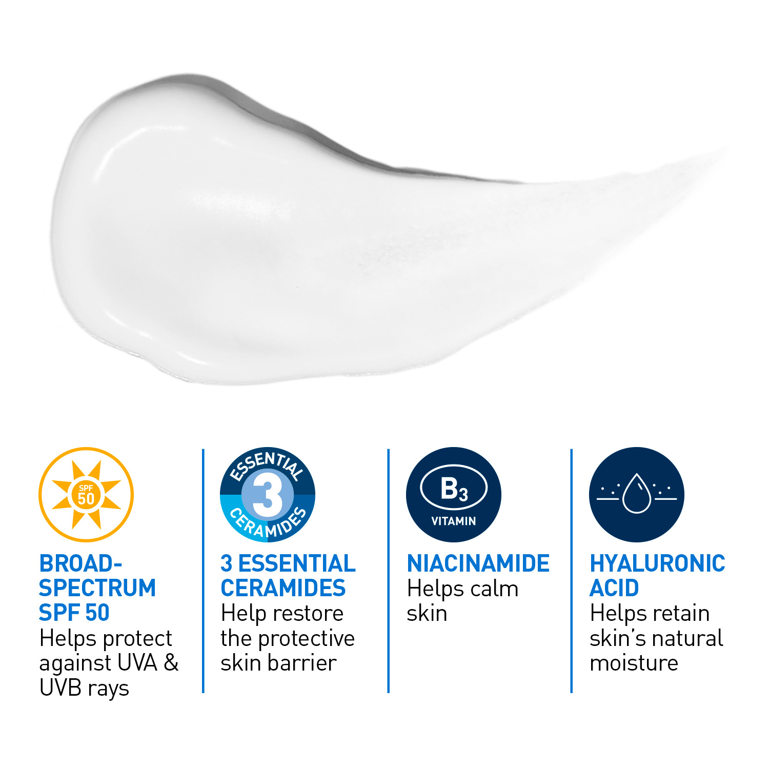 CeraVe AM Facial Moisturizing Lotion SPF 50 | Hydration & Broad ...