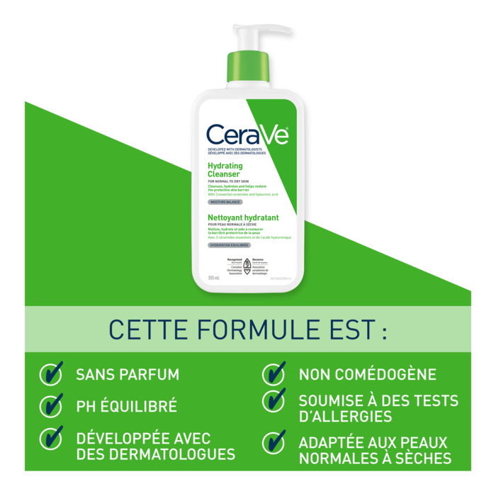 Nettoyant Hydratant - Peau Normale à Sèche - CeraVe Canada