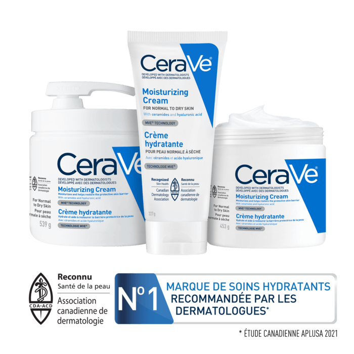 Crème hydratante | Soins de la peau sèche et très sèche | CeraVe