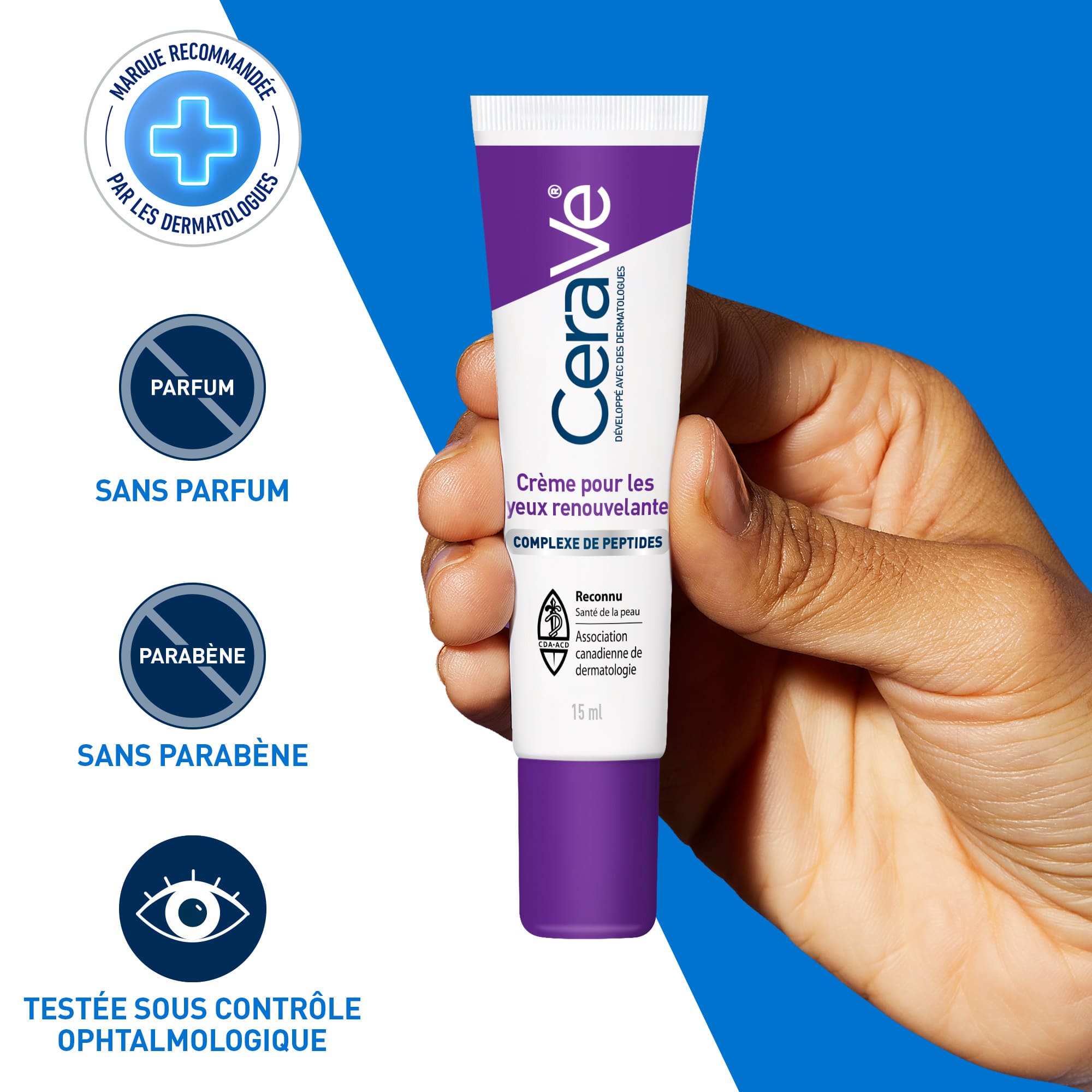 Crème pour les Yeux Renouvelante - Cernes & Rides - CeraVe