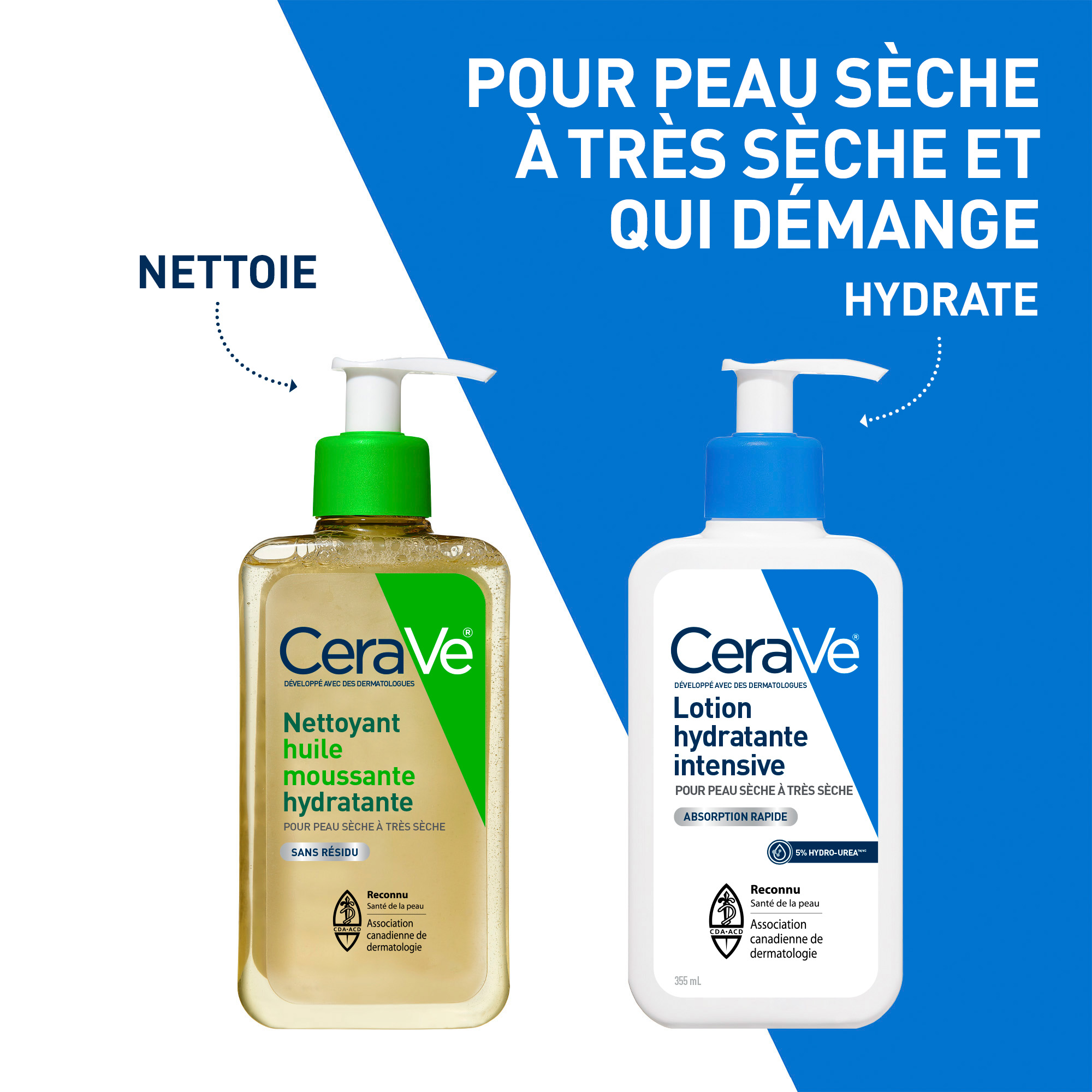 Lotion hydratante | Soins de la peau sèche et très sèche | CeraVe