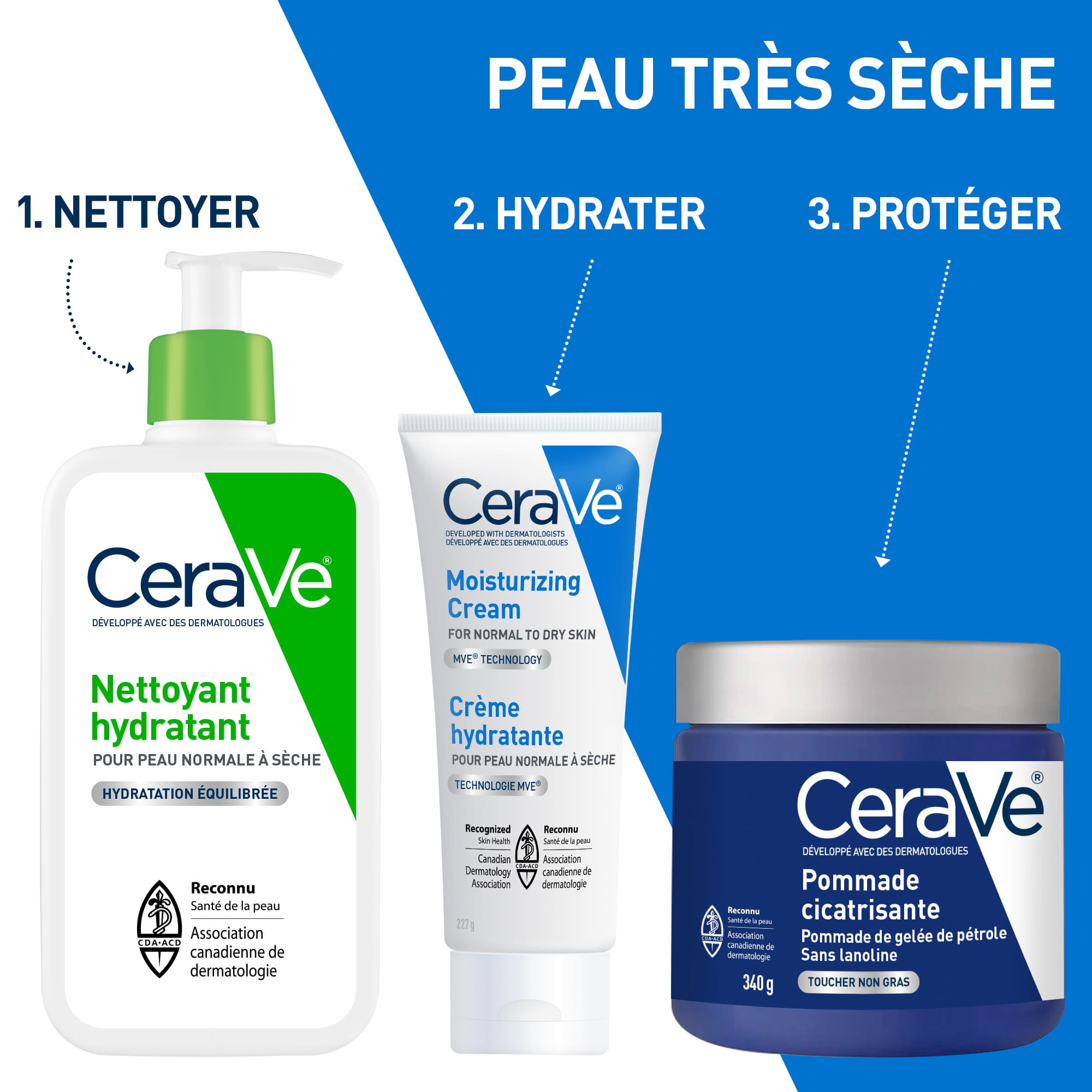 Pommade Cicatrisante Hydratante avec 3 Céramides - CeraVe CA