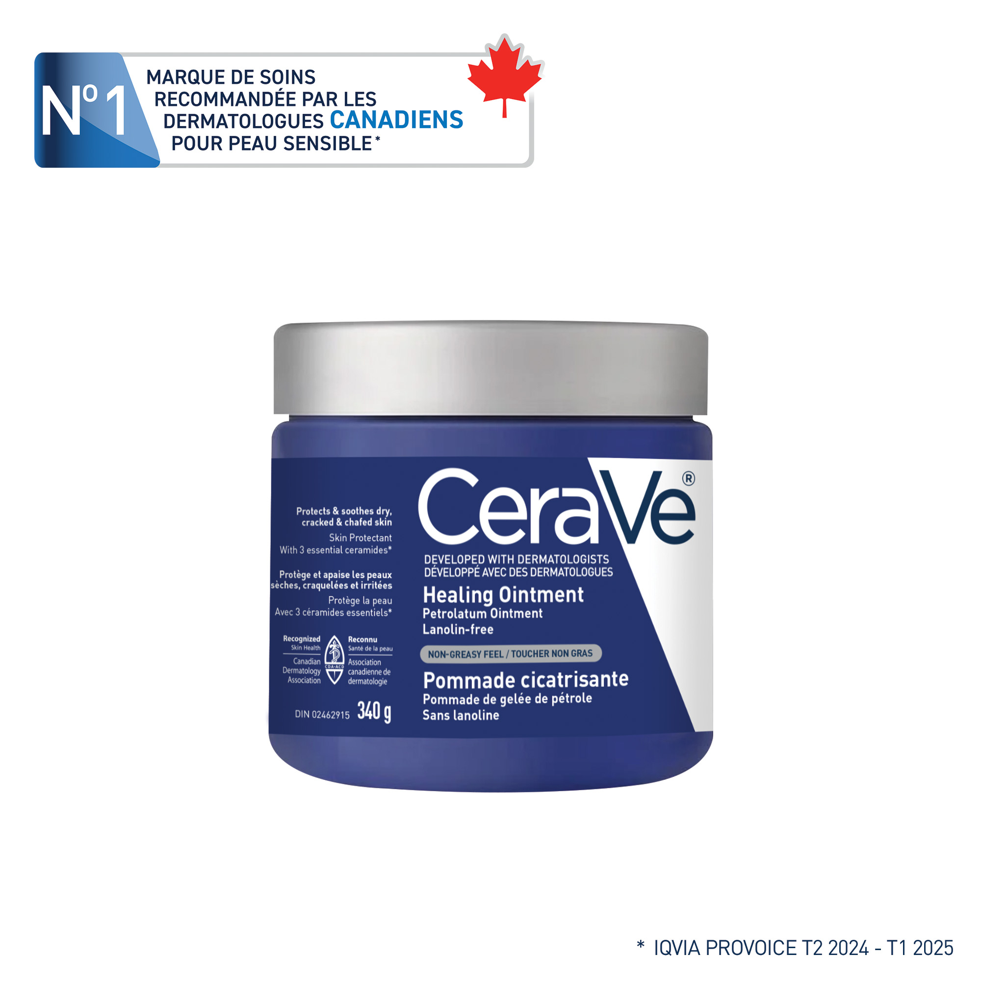 Pommade Cicatrisante Hydratante avec 3 Céramides - CeraVe CA
